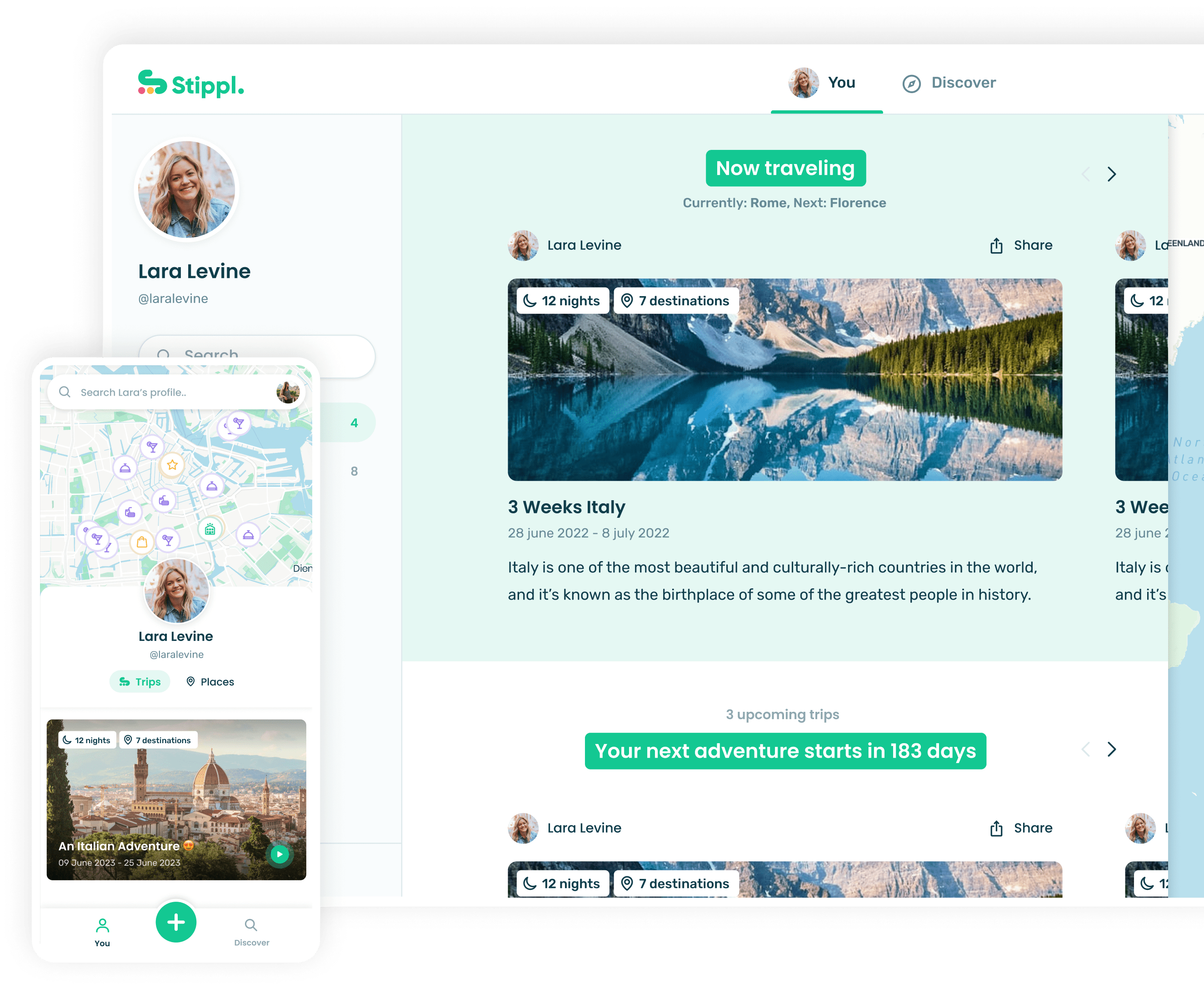 Personal Travel Map — Pin Places & Build Your Bucket List | Stippl